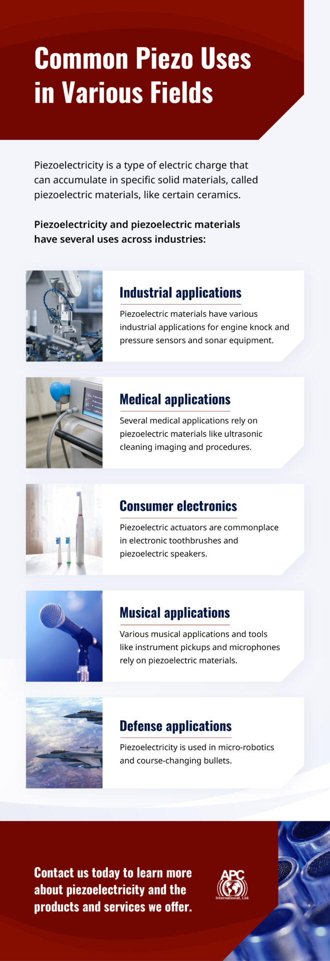 Piezoelectricity in Everyday Applications | APC Int.